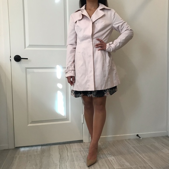 Express | Jackets & Coats | Express Pink Trench Coat | Poshmark